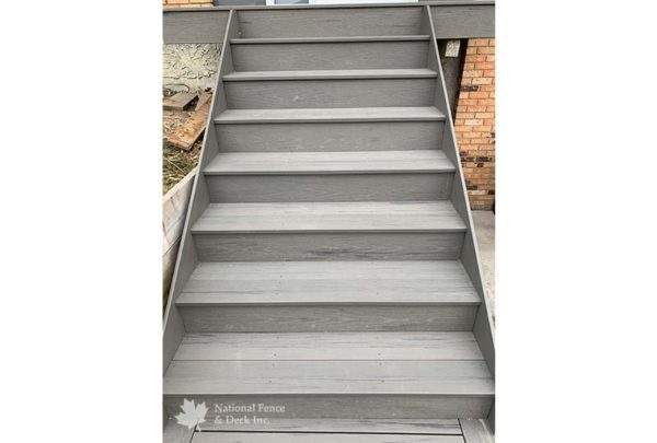 Timbertech Terrain Silver Maple Stairs | TimberTech Pro Installers
