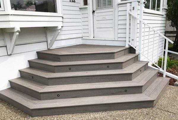 Timbertech Siler Maple Porch Steps | TimberTech Pro Installers