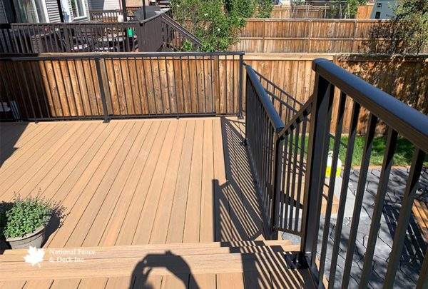 Multi-level Timbertech Coconut Husk Deck | TimberTech Pro Installers