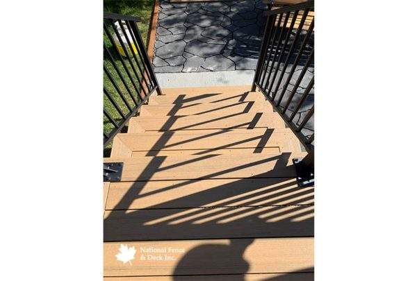 Multi-level Timbertech Coconut Husk Deck | TimberTech Pro Installers