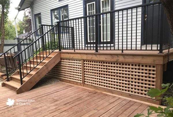 Pressure Treated Micro Pro Sienna Deck | Pressure Treated Decks Builder