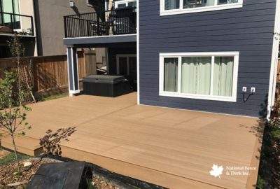 Timbertech Coconut Husk Ground Level Deck | TimberTech Pro Installers