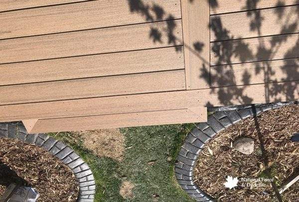 Timbertech Coconut Husk Ground Level Deck | TimberTech Pro Installers