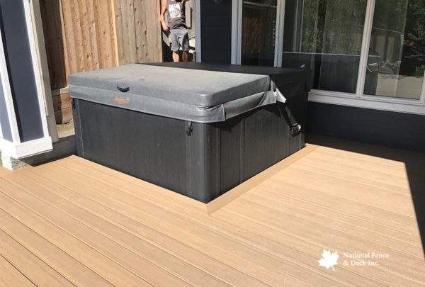 Timbertech Coconut Husk Ground Level Deck | TimberTech Pro Installers