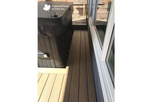 Timbertech Coconut Husk Ground Level Deck | TimberTech Pro Installers