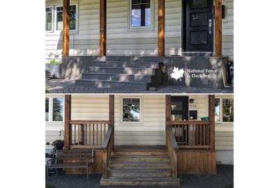 Timbertech Silver Maple Composite Porch | TimberTech Pro Installers