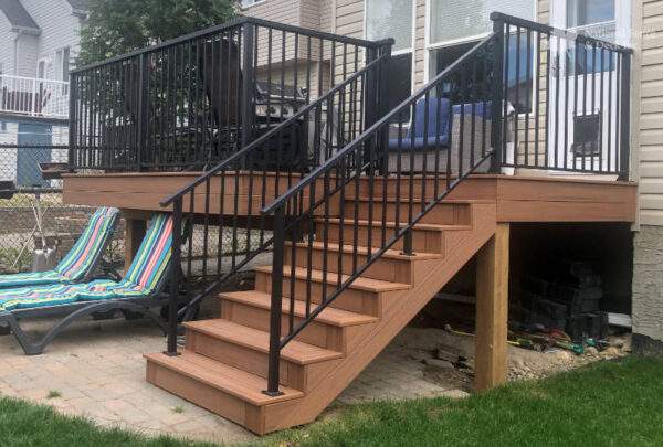 Beautiful Stairs Built From Trex’s Tiki Torch Composite Decking